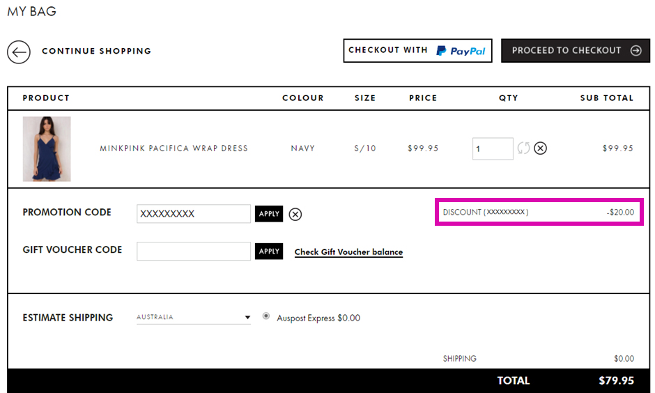 How to redeem your Princess Polly x Girlfriend voucher