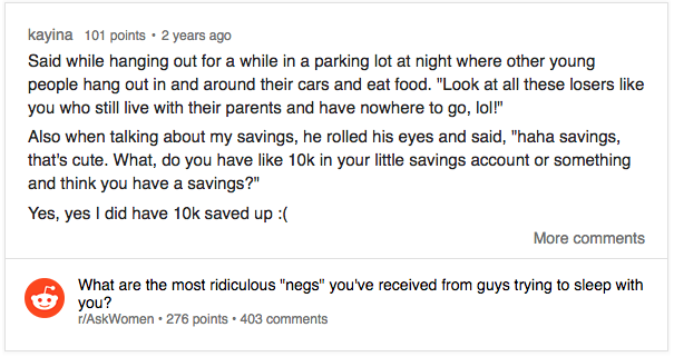 10 'negging' dating stories you'll have to read to believe | Girlfriend