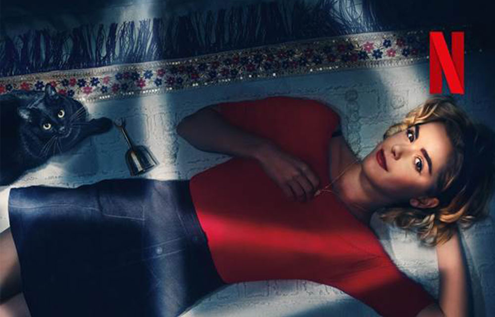 The moment Sabrina Spellmen meets Salem the cat in Chilling Adventures ...