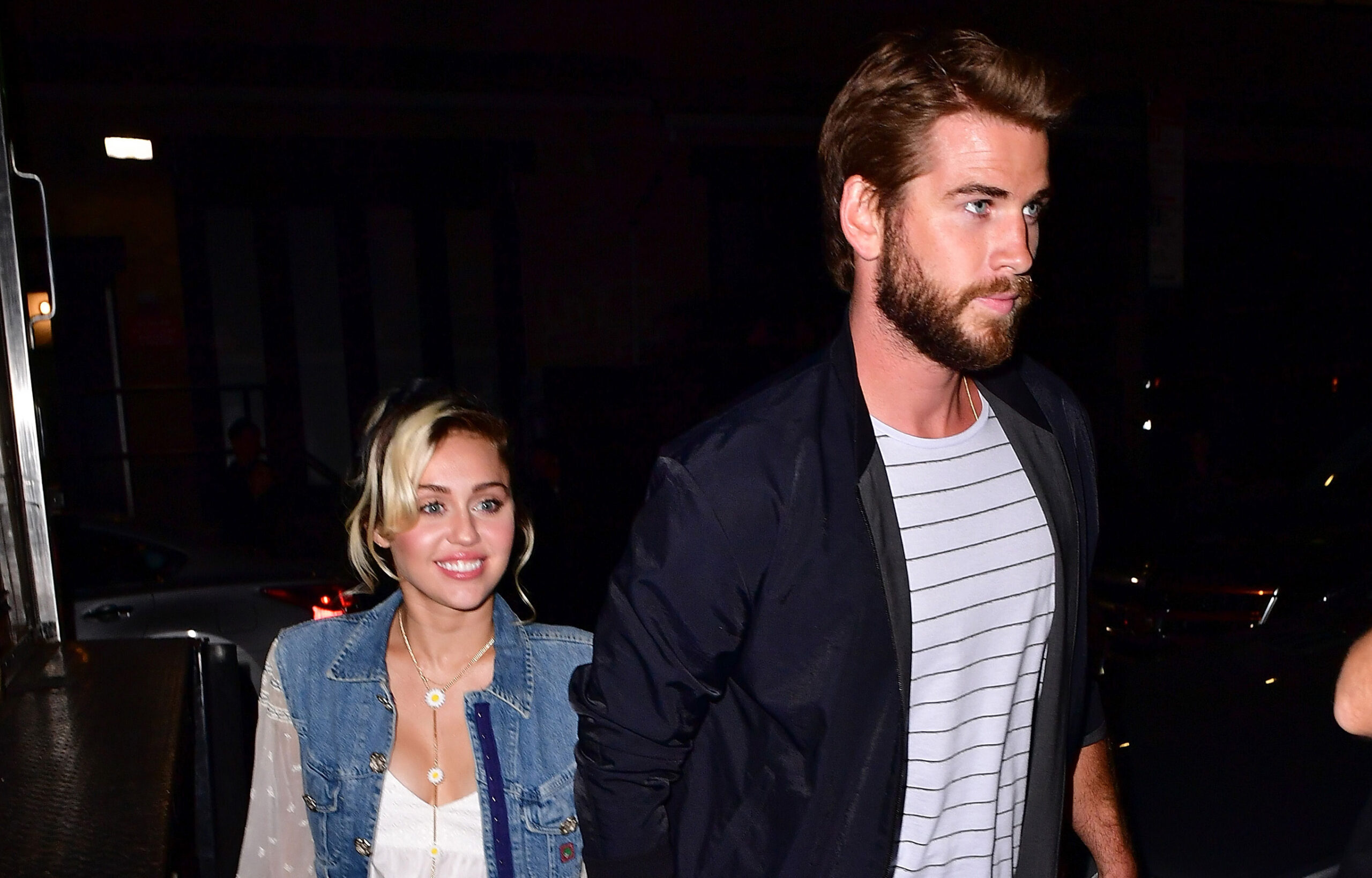 Miley Cyrus And Liam Hemsworth Spotted Wearing Matching Wedding Rings ...
