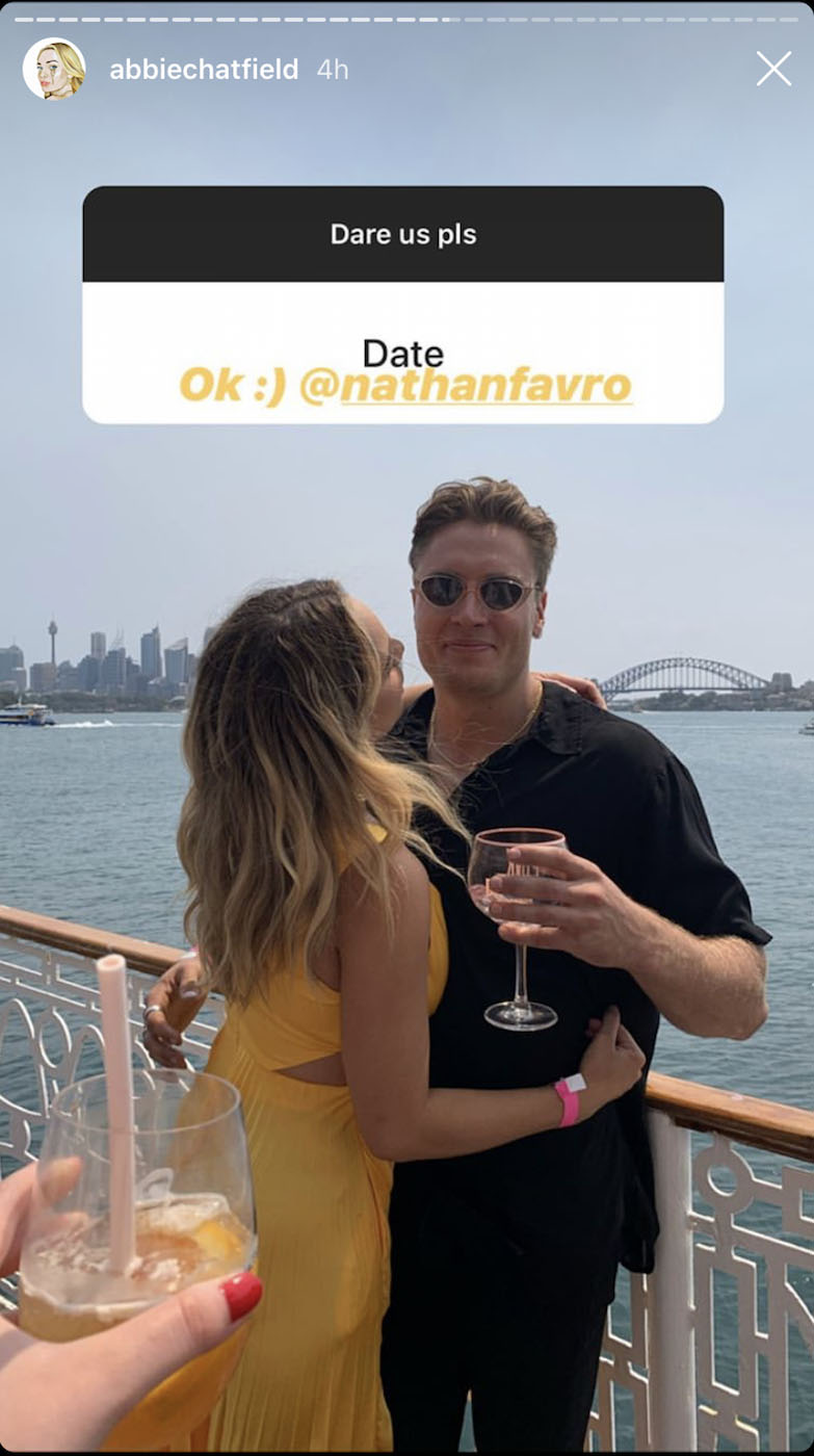 Abbie goes public with The Bachelorette's Nathan Favro | Girlfriend