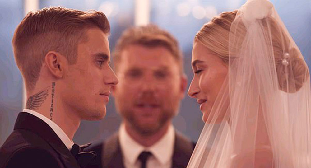 Justin and Hailey Bieber exchange their wedding vows | Girlfriend