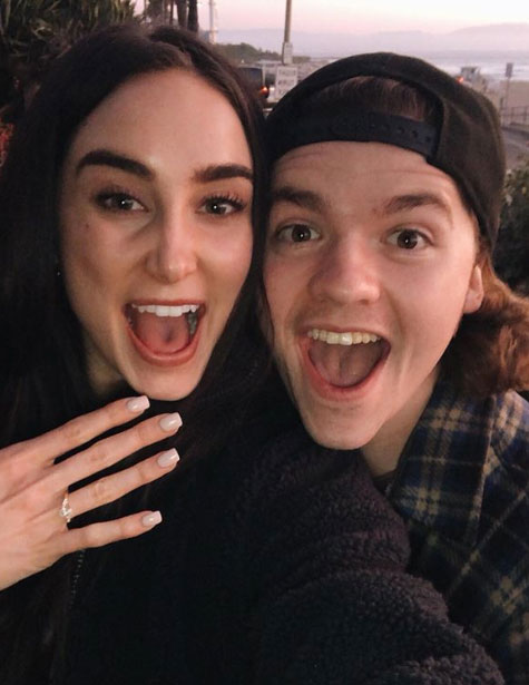 The Kissing Booth Joel Courtney engaged to Mia Scholink | Girlfriend