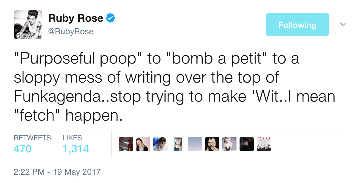Ruby Rose Aplogises For The Katy Perry Tweet | Girlfriend