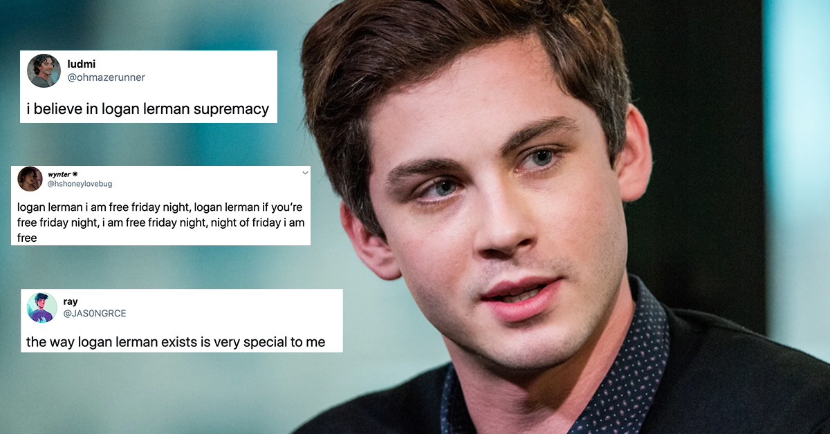 The internet is obsessed with Logan Lerman and his salt and pepper ...
